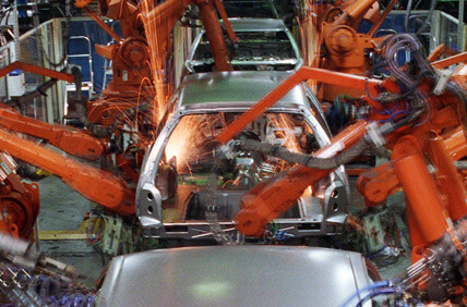 Electric servo actuators and welding robots build better autos faster