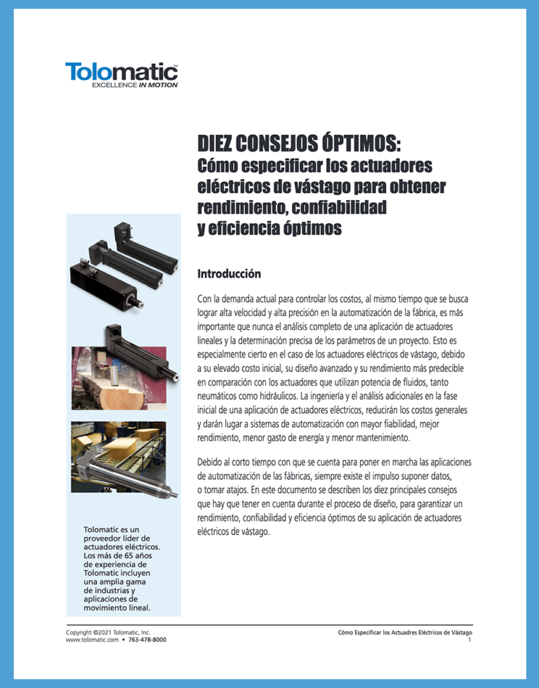 Tolomatic Espanol - Tolomatic